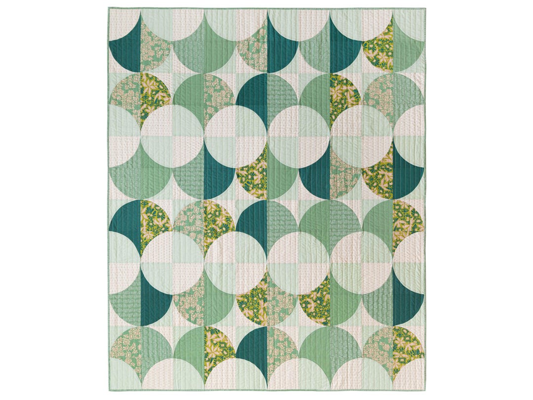 Fronds Quilt Pattern PDF Download - Modern Quilting Design - Baby ...