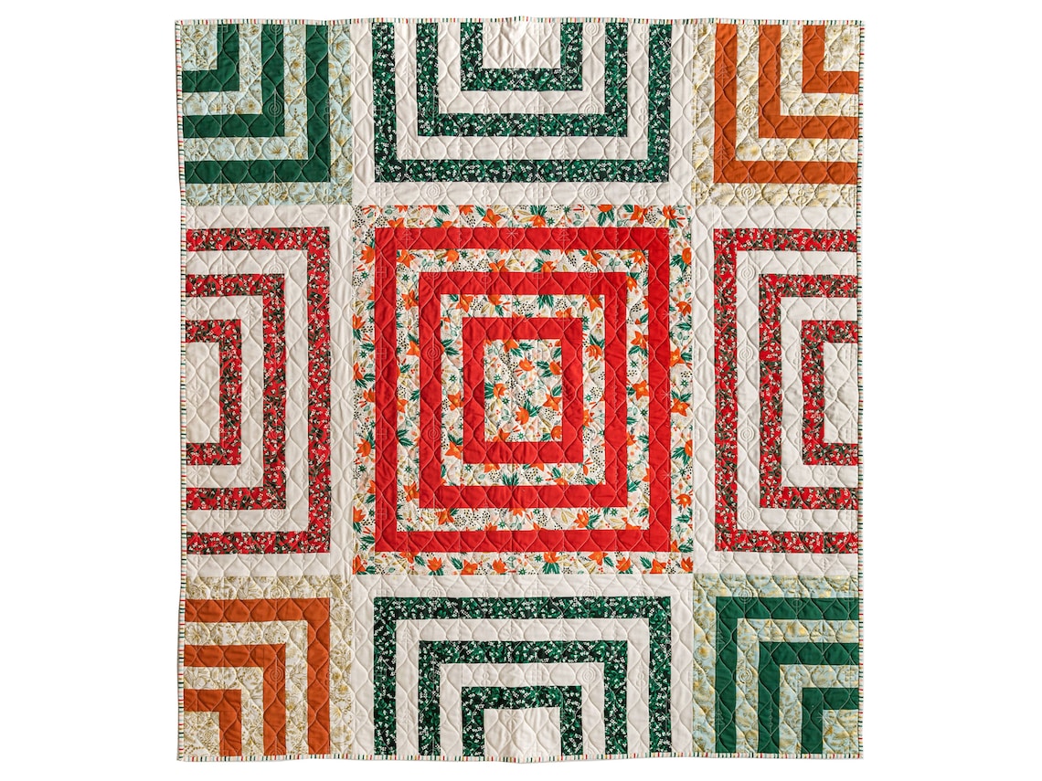 Fireside Quilt Pattern PDF Download Easy Strip Quilt Pattern - Etsy