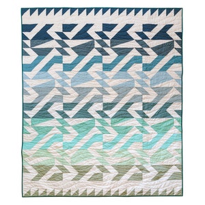 Voyage Quilt Pattern PDF Download - Fat Quarter Pre-cut Quilt Pattern ...