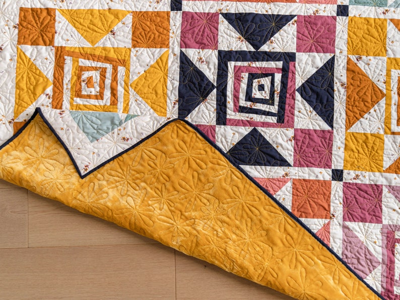 Shining Star Quilt Pattern PDF Download - Improv Star Quilt Pattern ...