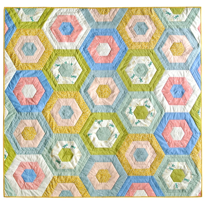 Hexagon Quilt Designs - Etsy