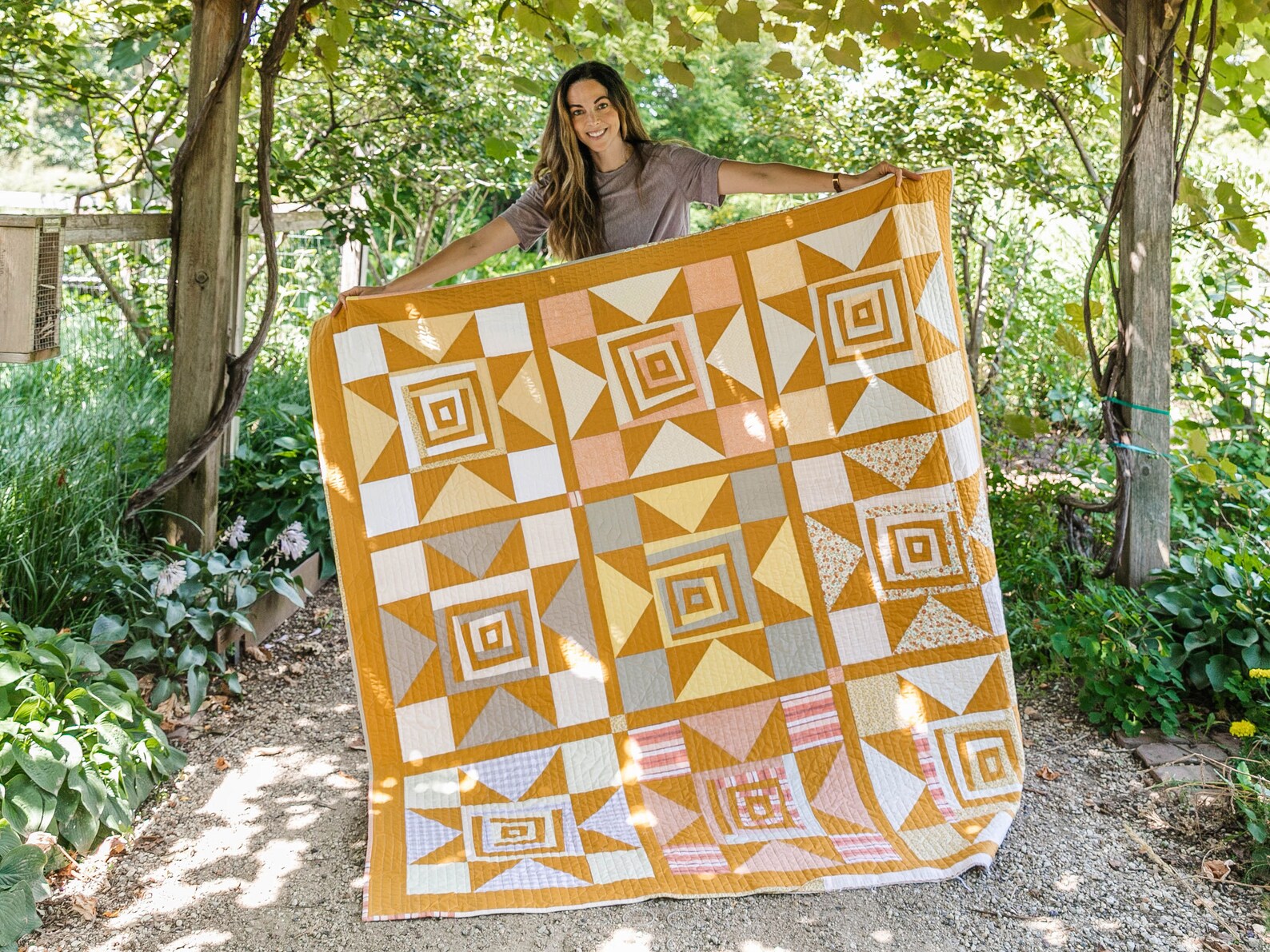 Shining Star Quilt Pattern PDF Download - Improv Star Quilt Pattern ...