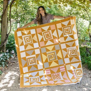 Shining Star Quilt Pattern PDF Download - Improv Star Quilt Pattern ...
