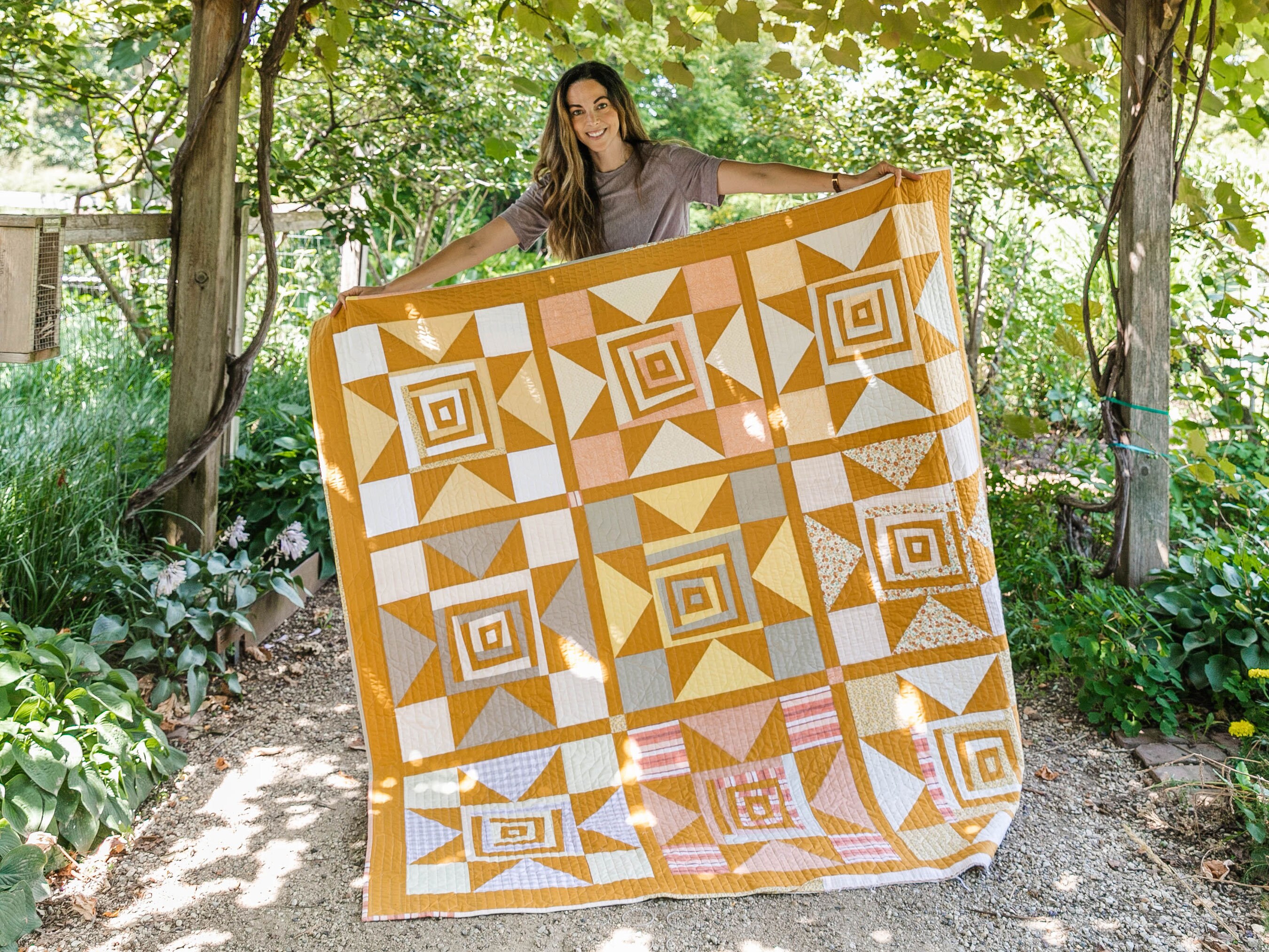 Shining Star Quilt Pattern PDF Download - Improv Star Quilt Pattern ...