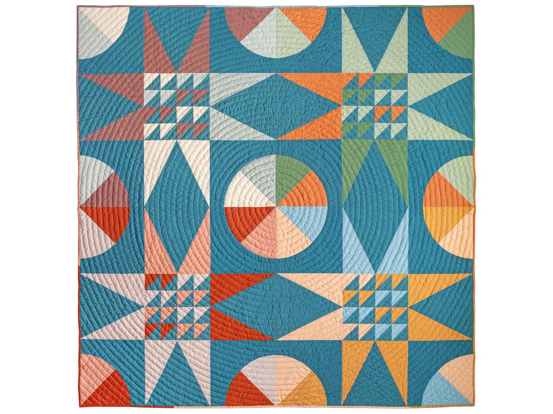 Planetarium Quilt Pattern PDF Download - Modern Quilting Design - Baby ...