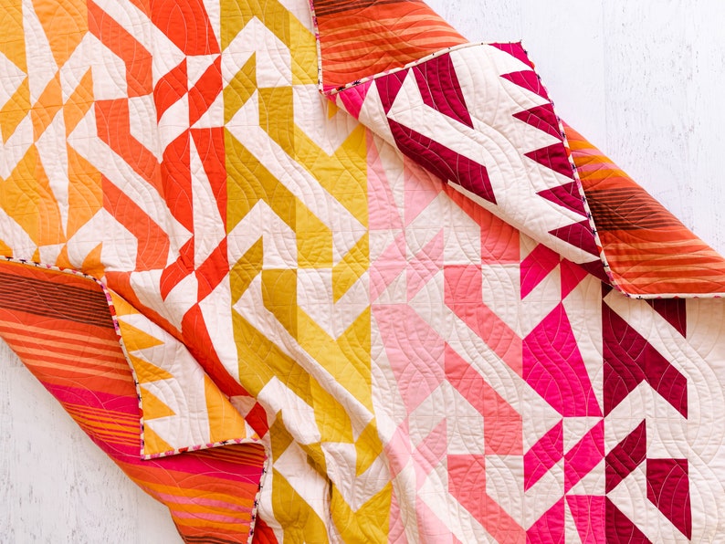 Voyage Quilt Pattern PDF Download - Fat Quarter Pre-cut Quilt Pattern ...