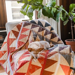 Gather Quilt Pattern PDF Download - Easy Modern Quilting Design With a ...