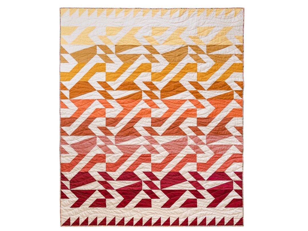 Voyage Quilt Pattern PDF Download - Fat Quarter Pre-cut Quilt Pattern ...