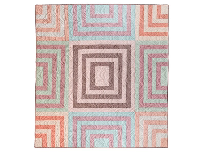 Fireside Quilt Pattern PDF Download Easy Strip Quilt Pattern - Etsy