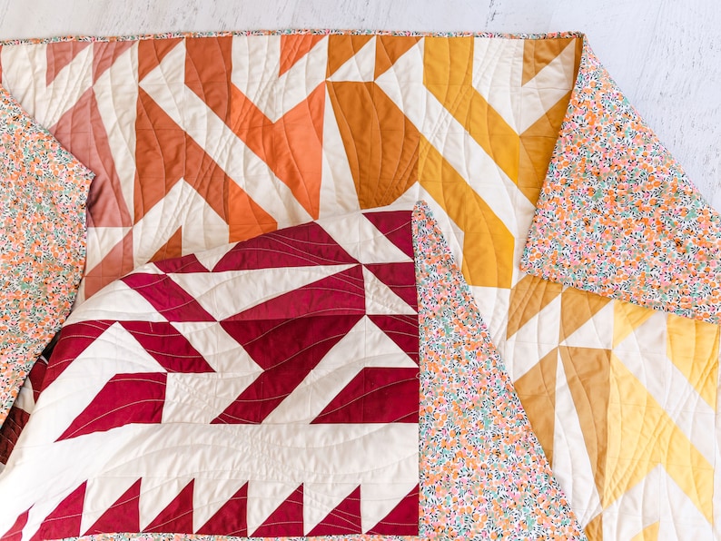 Voyage Quilt Pattern PDF Download - Fat Quarter Pre-cut Quilt Pattern ...