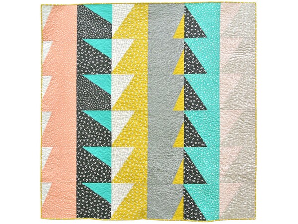 Flight Plan Quilt Pattern Modern Triangle Quilt Pattern - Etsy Canada
