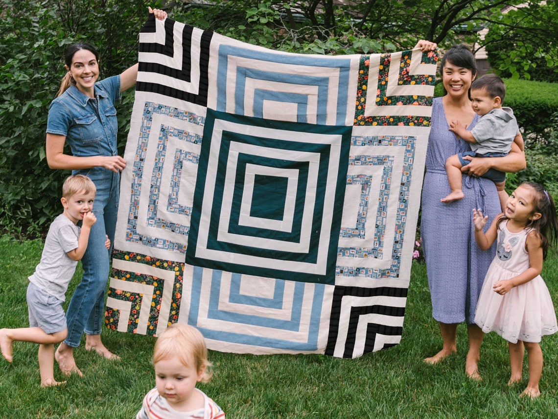 Fireside Quilt Pattern PDF Download Easy Strip Quilt Pattern - Etsy