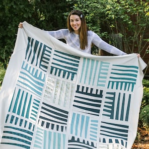 Shine Quilt Pattern PDF Download - Improv Quilt Pattern With Video ...