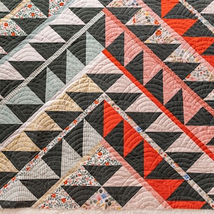 Gather Quilt Pattern PDF Download - Easy Modern Quilting Design With a ...