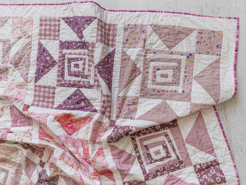 Shining Star Quilt Pattern PDF Download - Improv Star Quilt Pattern ...