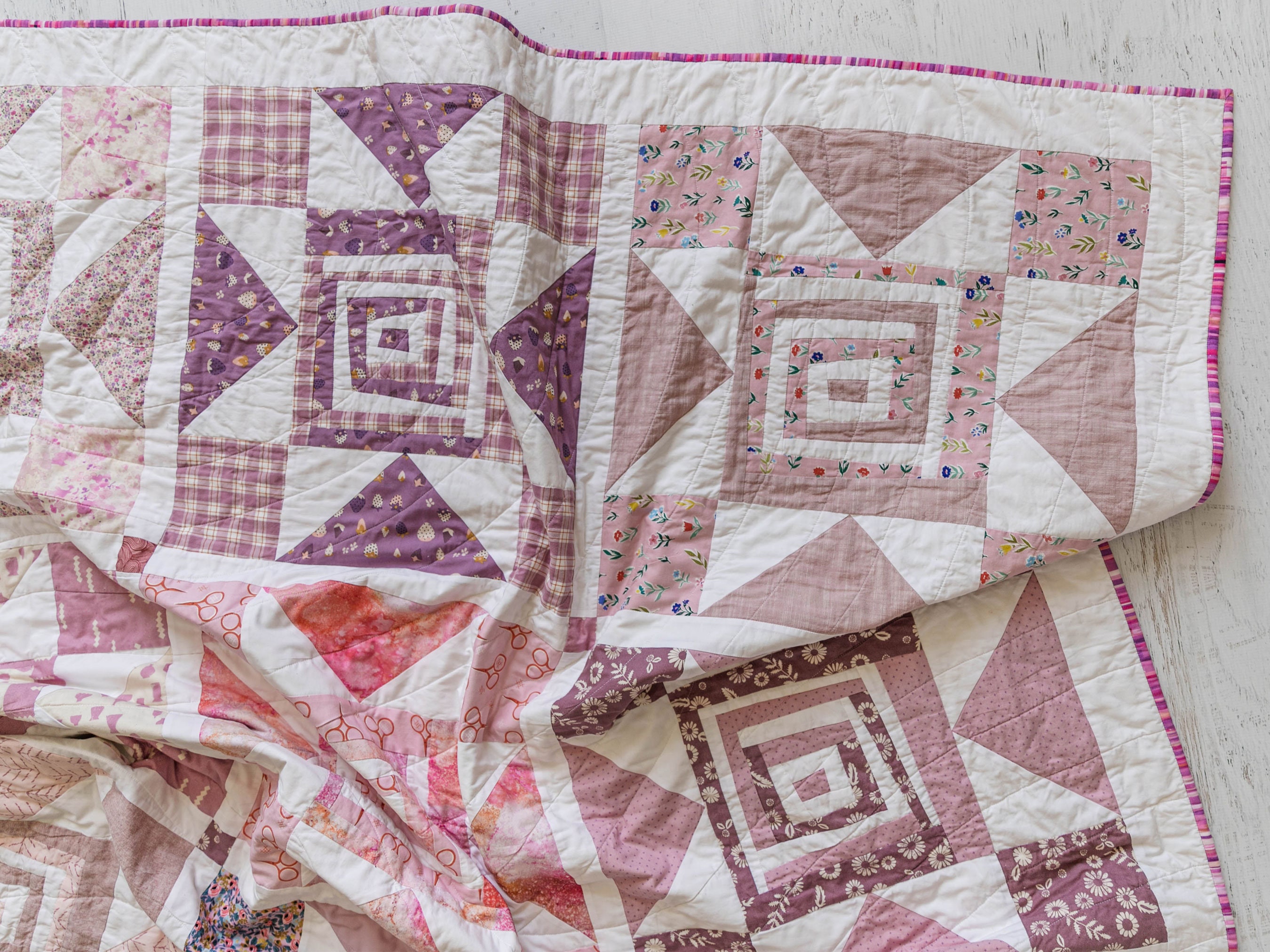 Shining Star Quilt Pattern PDF Download - Improv Star Quilt Pattern mit ...