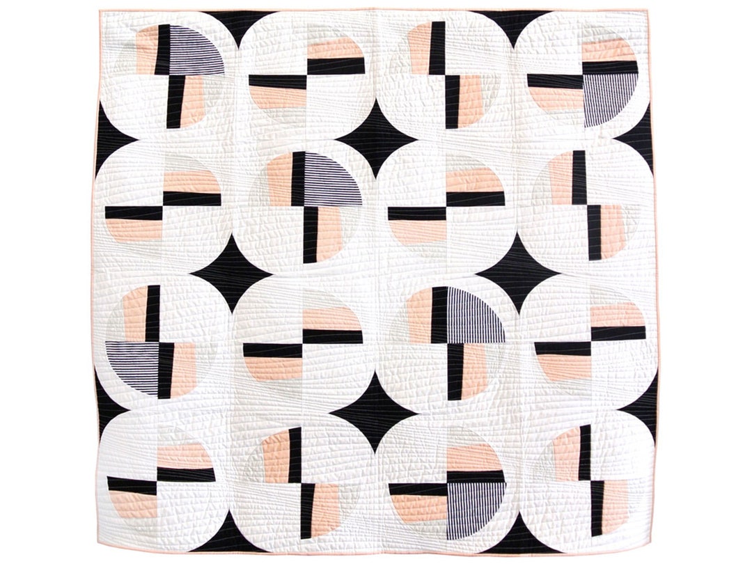 Modern Fans Quilt Pattern PDF Download - Sew Curves for the First Time ...