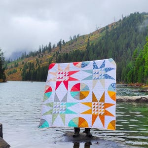 Planetarium Quilt Pattern PDF Download - Modern Quilting Design - Baby ...