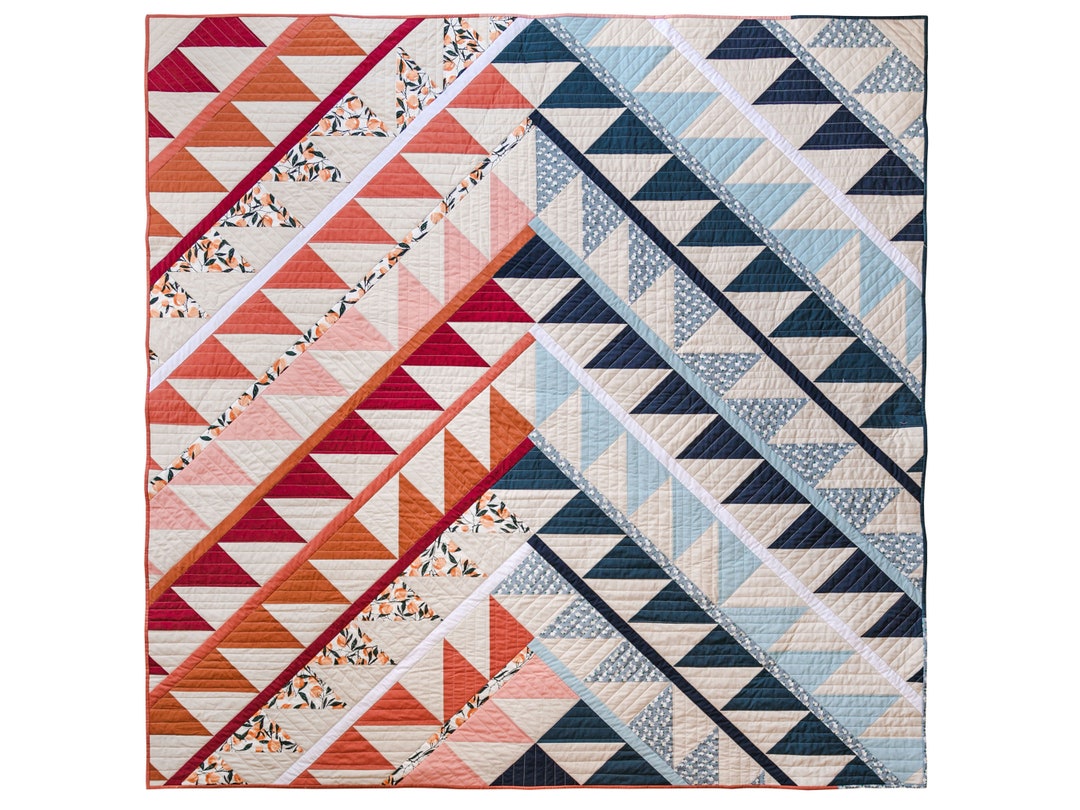 Gather Quilt Pattern PDF Download - Easy Modern Quilting Design With a ...