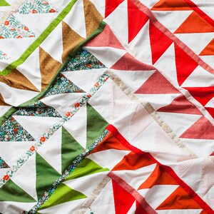 Gather Quilt Pattern PDF Download - Easy Modern Quilting Design With a ...