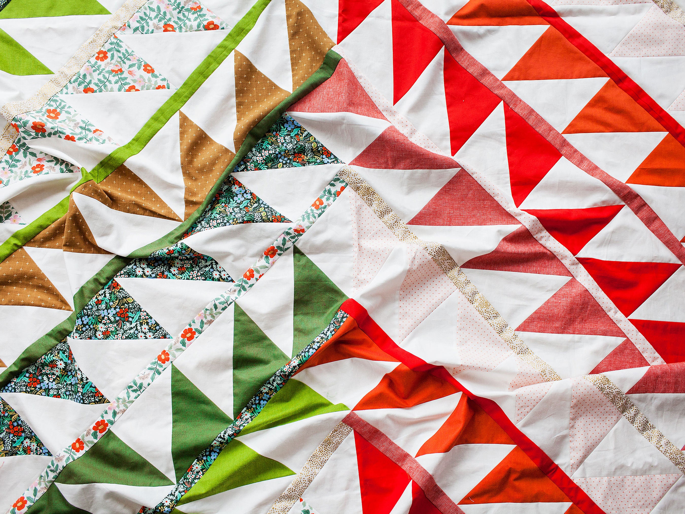 Gather Quilt Pattern PDF Download - Easy Modern Quilting Design With a ...