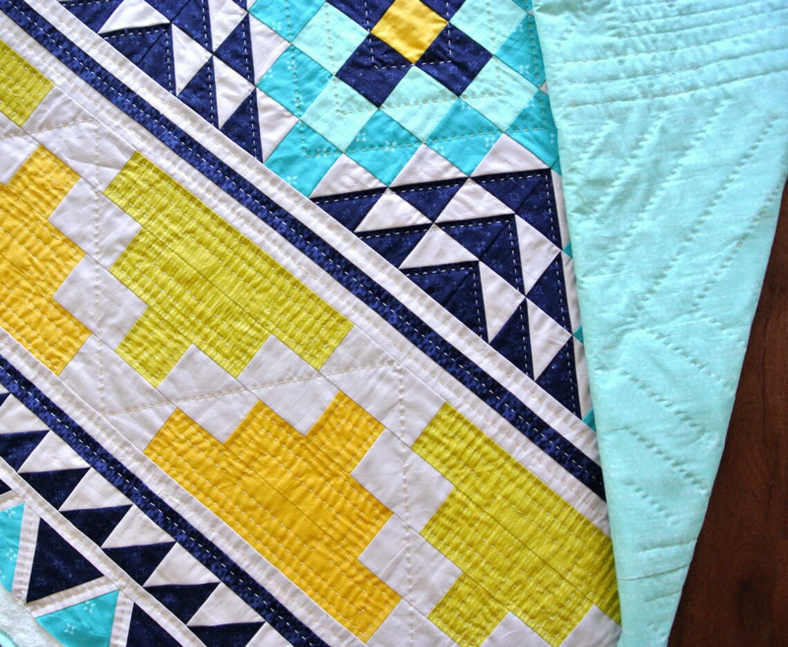 Mosaic Quilt Pattern PDF Download - Video Tutorial! Beginner-friendly ...