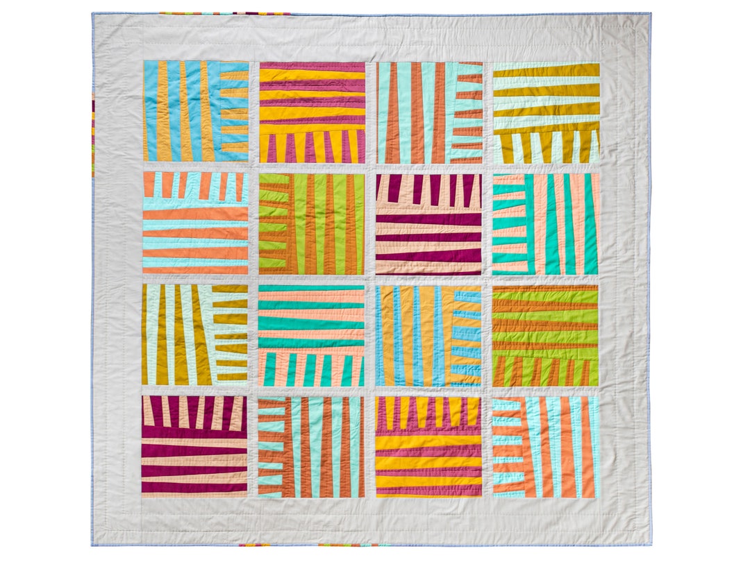 Shine Quilt Pattern PDF Download - Improv Quilt Pattern With Video ...