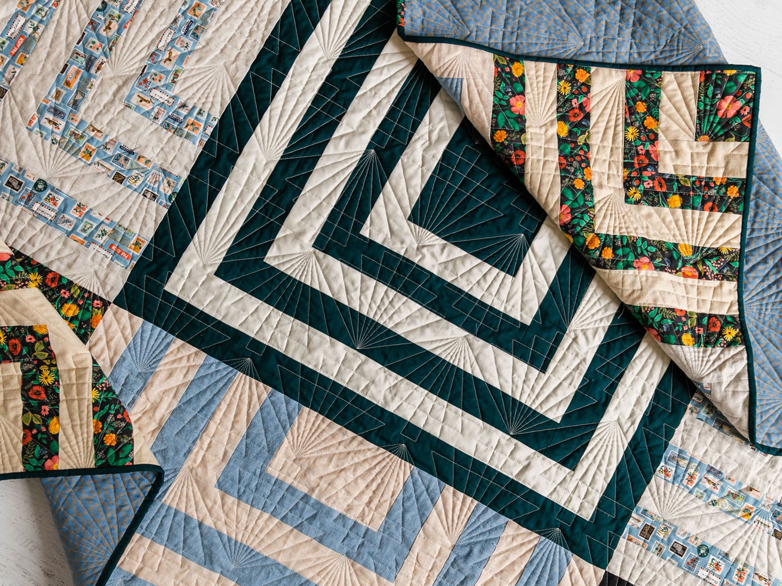 Fireside Quilt Pattern PDF Download Easy Strip Quilt Pattern - Etsy UK