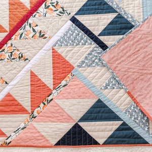 Gather Quilt Pattern PDF Download - Easy Modern Quilting Design With a ...