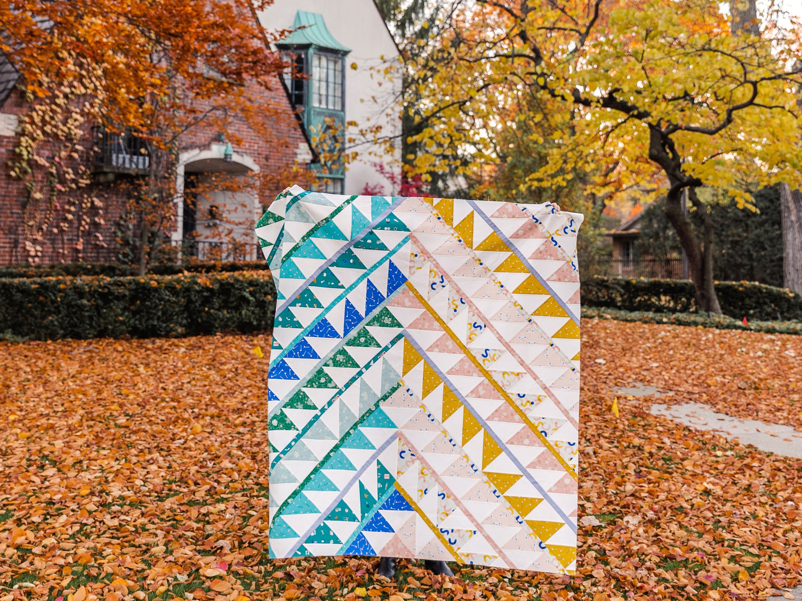 Gather Quilt Pattern PDF Download - Easy Modern Quilting Design With a ...