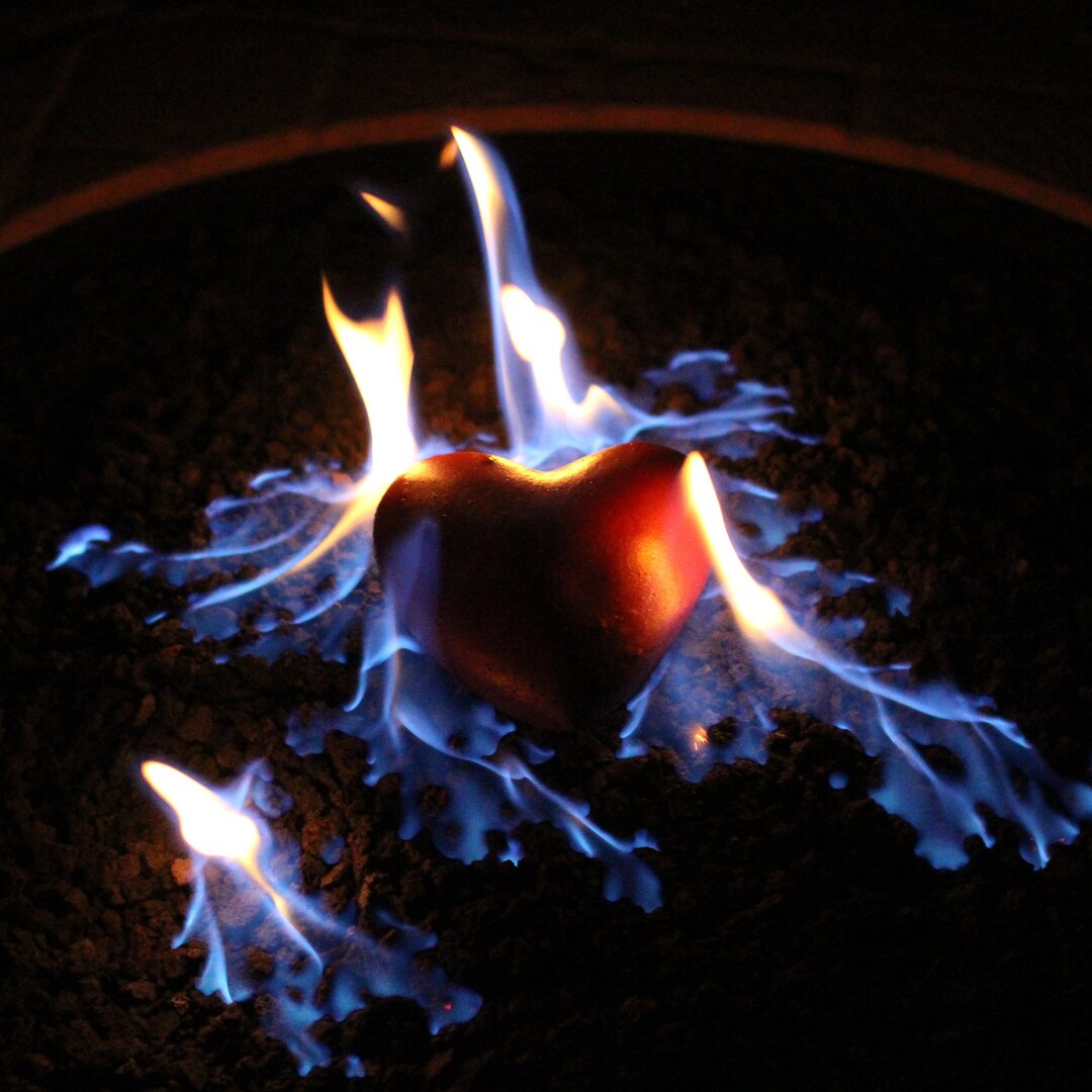 Ceramic Fire Heart - Etsy