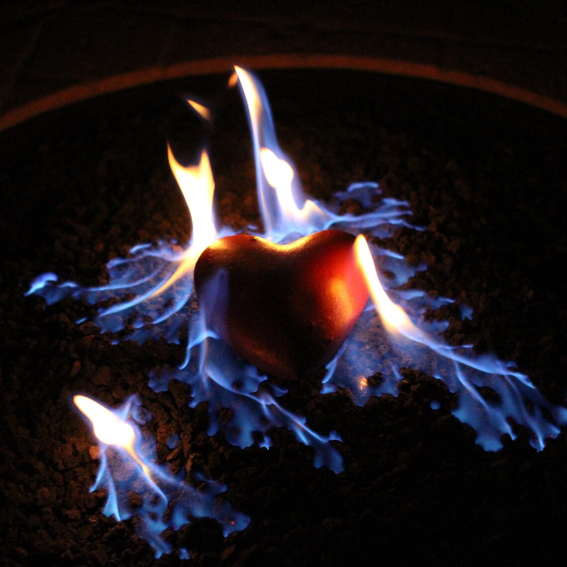 Ceramic Fire Heart - Etsy