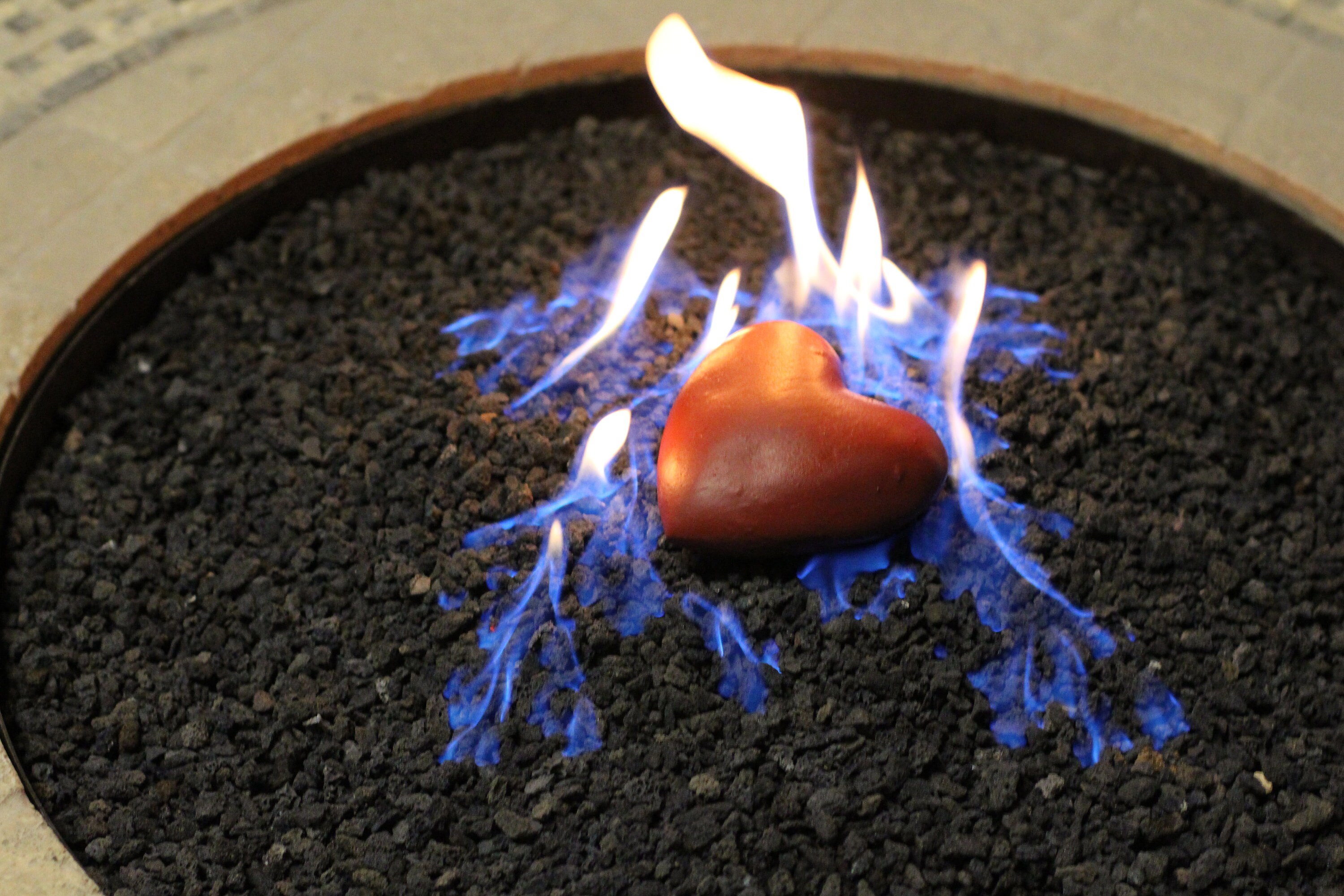 Ceramic Fire Heart - Etsy
