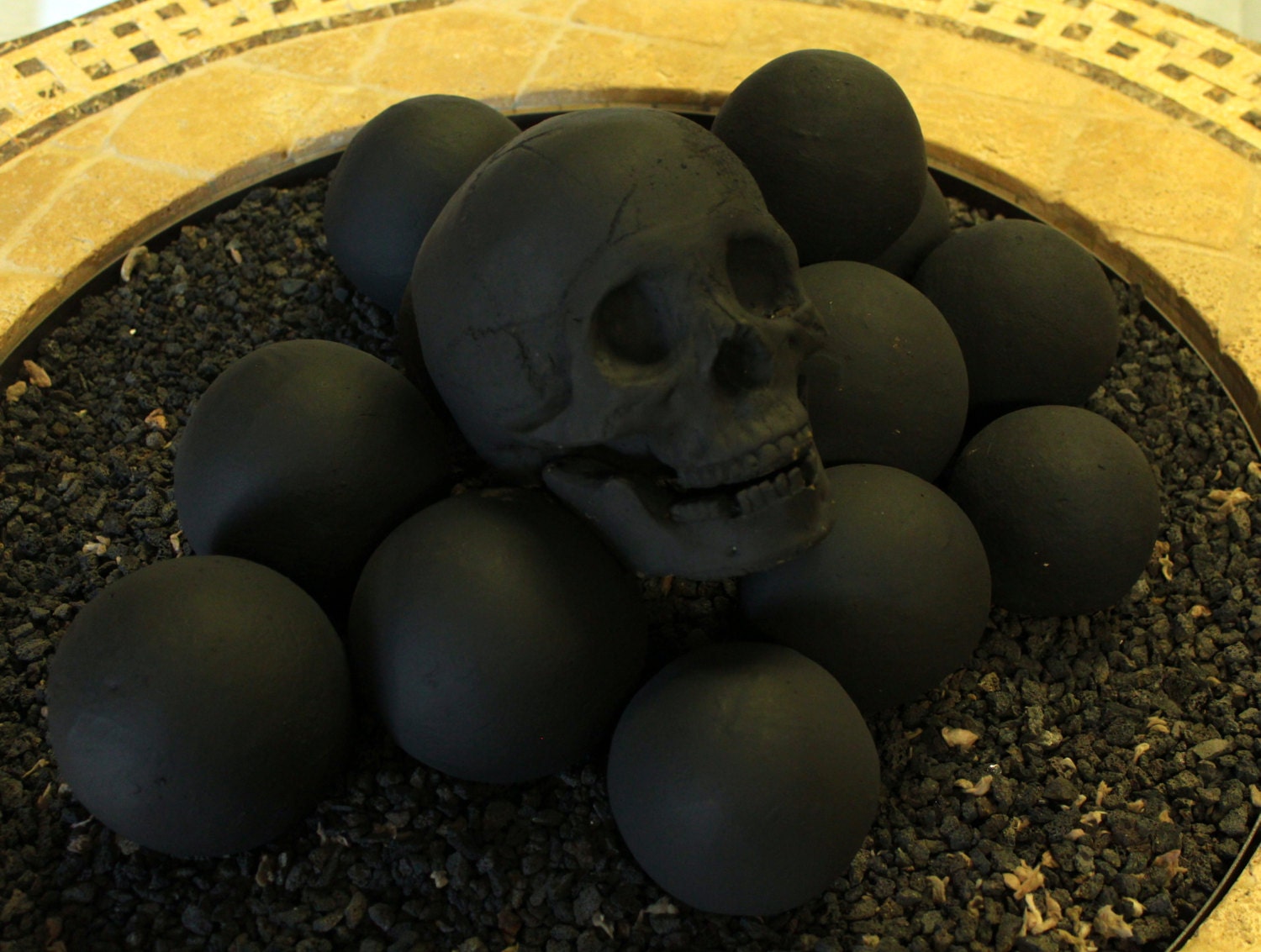Ceramic Tarred Skull - Etsy