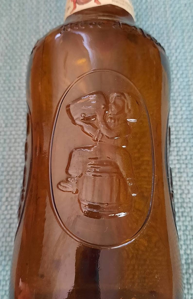 Fischer Beer Amber Brown Glass Bottle Porcelain Swing Top Biere D ...