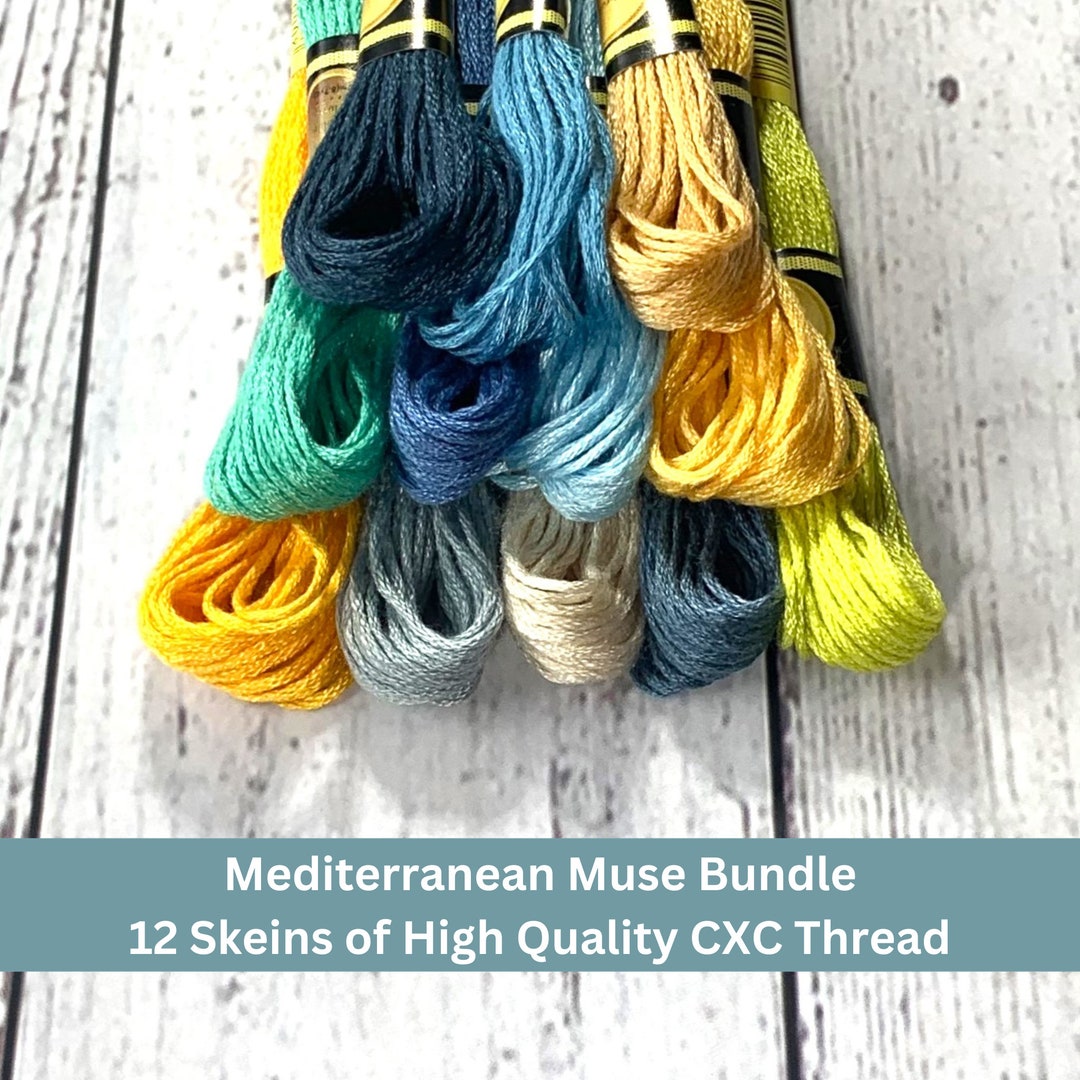 Mediterranean Muse Bundle: Embroidery Floss for Needlecraft, Cross ...