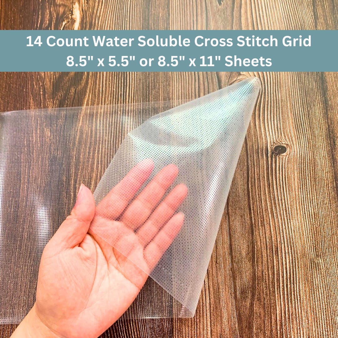 14 Count Water-soluble Cross-stitch Grid | 14ct Washable Cross Stitch ...