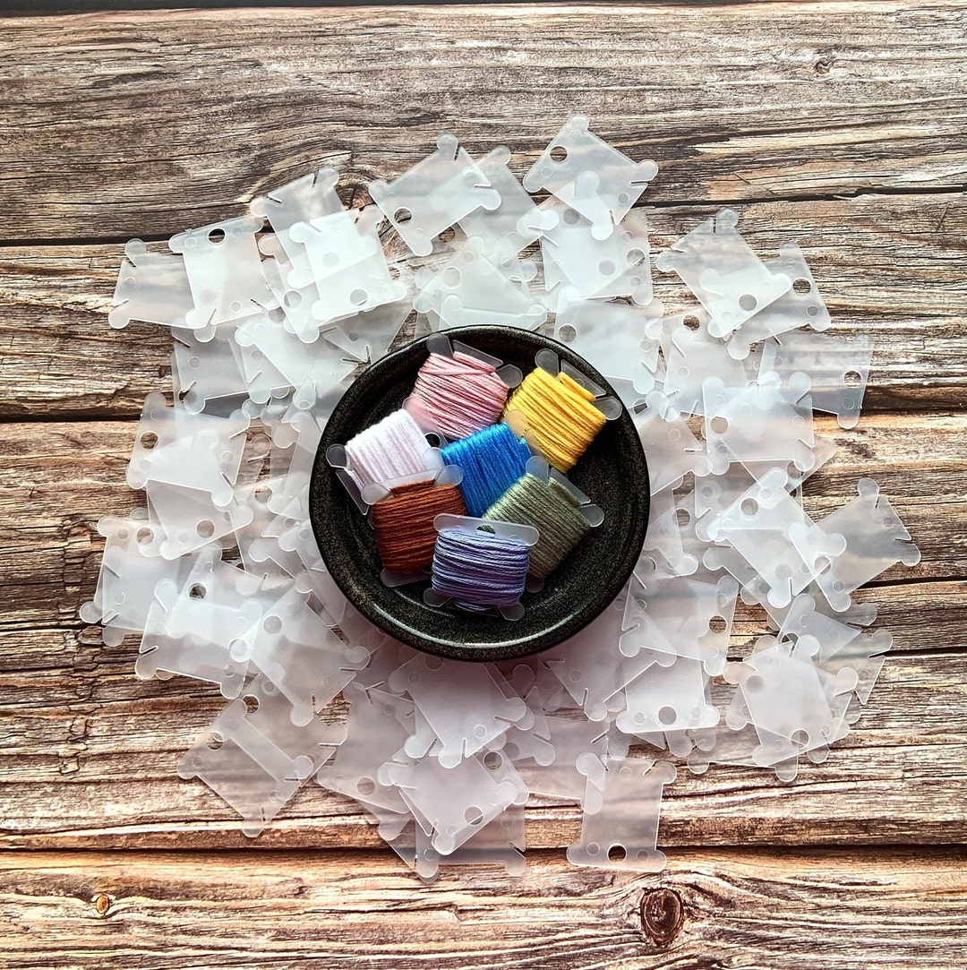 Plastic Embroidery Bobbins - Floss Organizer, Thread Storage & Cross ...