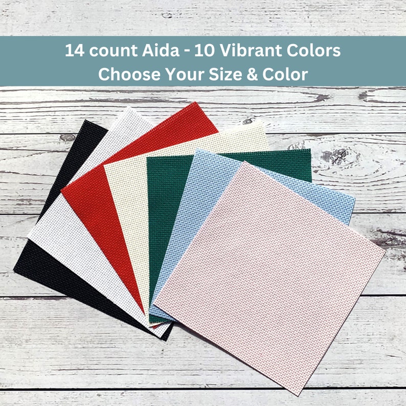 14 Count Aida: Cross Stitch & Embroidery, Needlepoint Evenweave, DIY ...