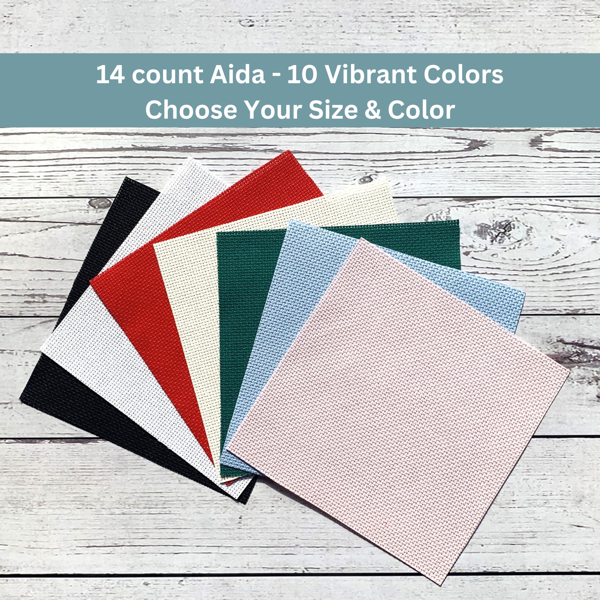 14 Count Aida: Cross Stitch & Embroidery, Needlepoint Evenweave, DIY ...