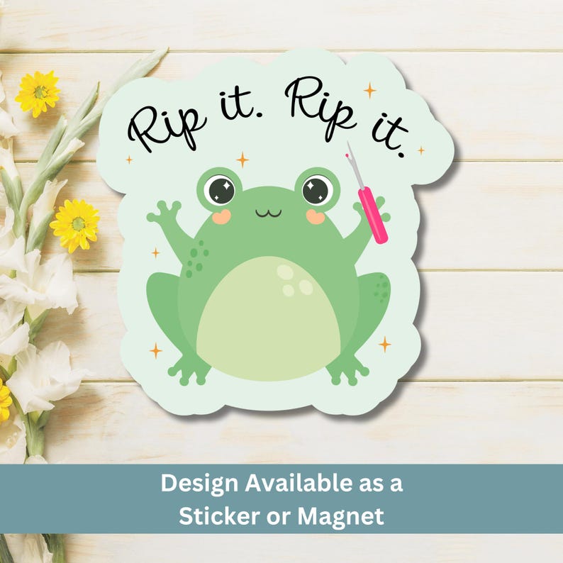 Cross Stitch & Embroidery Sticker, Funny Craft Sticker, Gift for ...