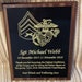 USMC Rank Plaque | Custom Marine Corps Rank Insignia Plaque | Military ...