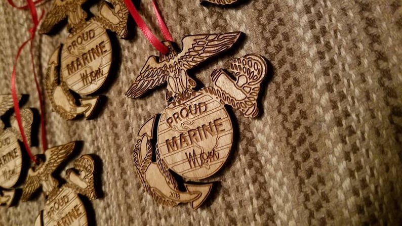 Marine Corps EGA Christmas Ornaments and Military Dog Tag | Etsy