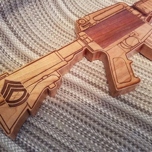 Rifle Plaque M4 With Personalized Plate - Military Plaques ...