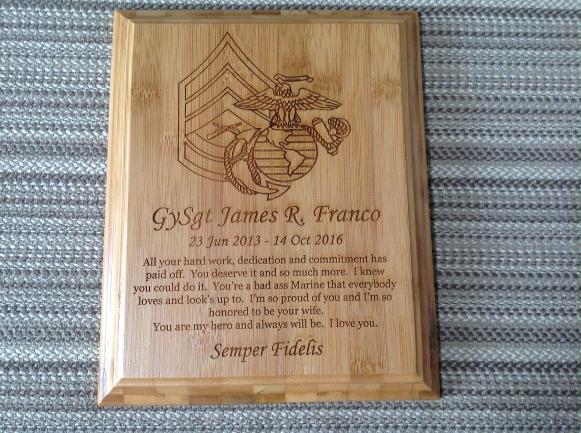 Custom Military Plaques - Military, Air Force, Navy, Marine Corps, Army ...