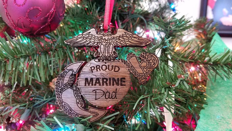 Marine Corps EGA Christmas Ornaments and Military Dog Tag | Etsy