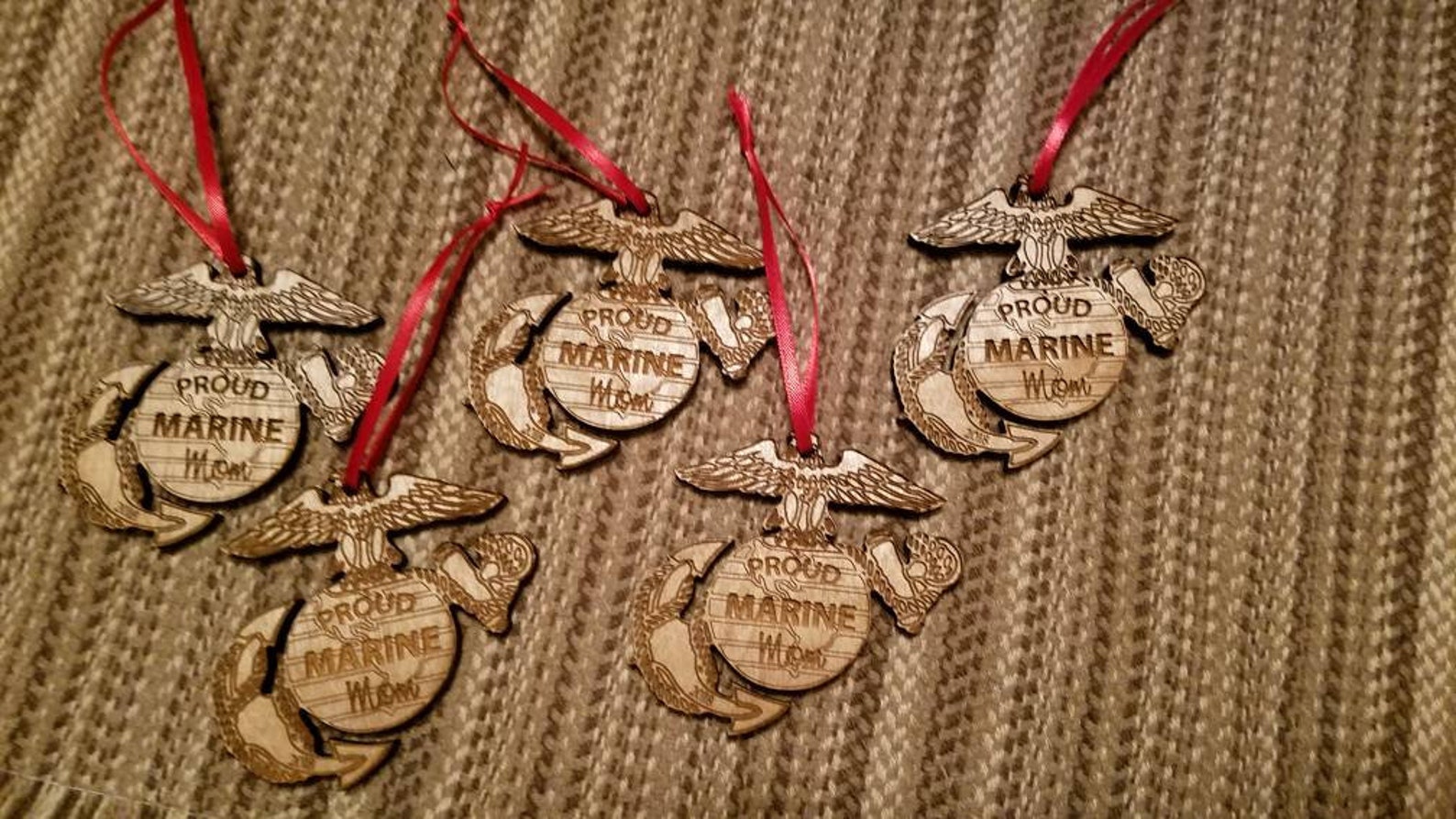 Marine Corps EGA Christmas Ornaments and Military Dog Tag | Etsy
