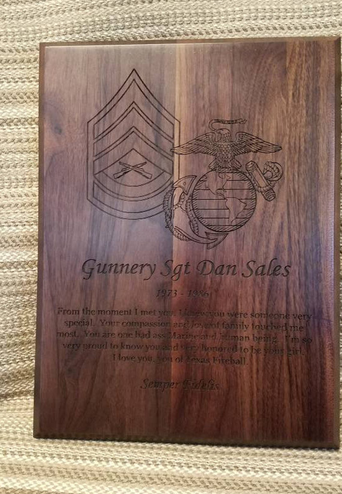 Custom Military Plaques - Military, Air Force, Navy, Marine Corps, Army ...