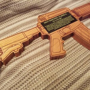 Rifle Plaque M4 With Personalized Plate - Military Plaques ...