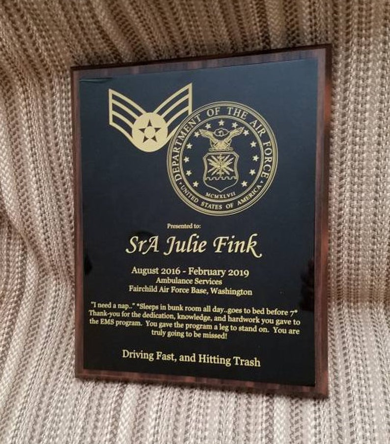 Military Plaques - Custom Military, Marine Corps, Navy, Air Force, Army ...